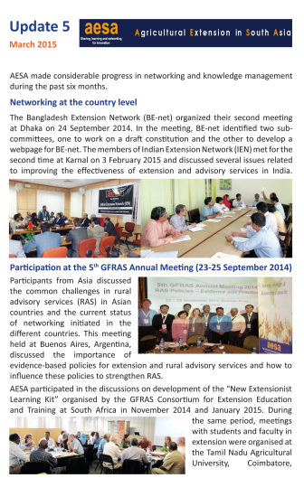 AESA Update 5 (March 2015) | AESA