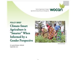 Climate-Smart Agriculture is “Smarter” When Informed by a Gender ...