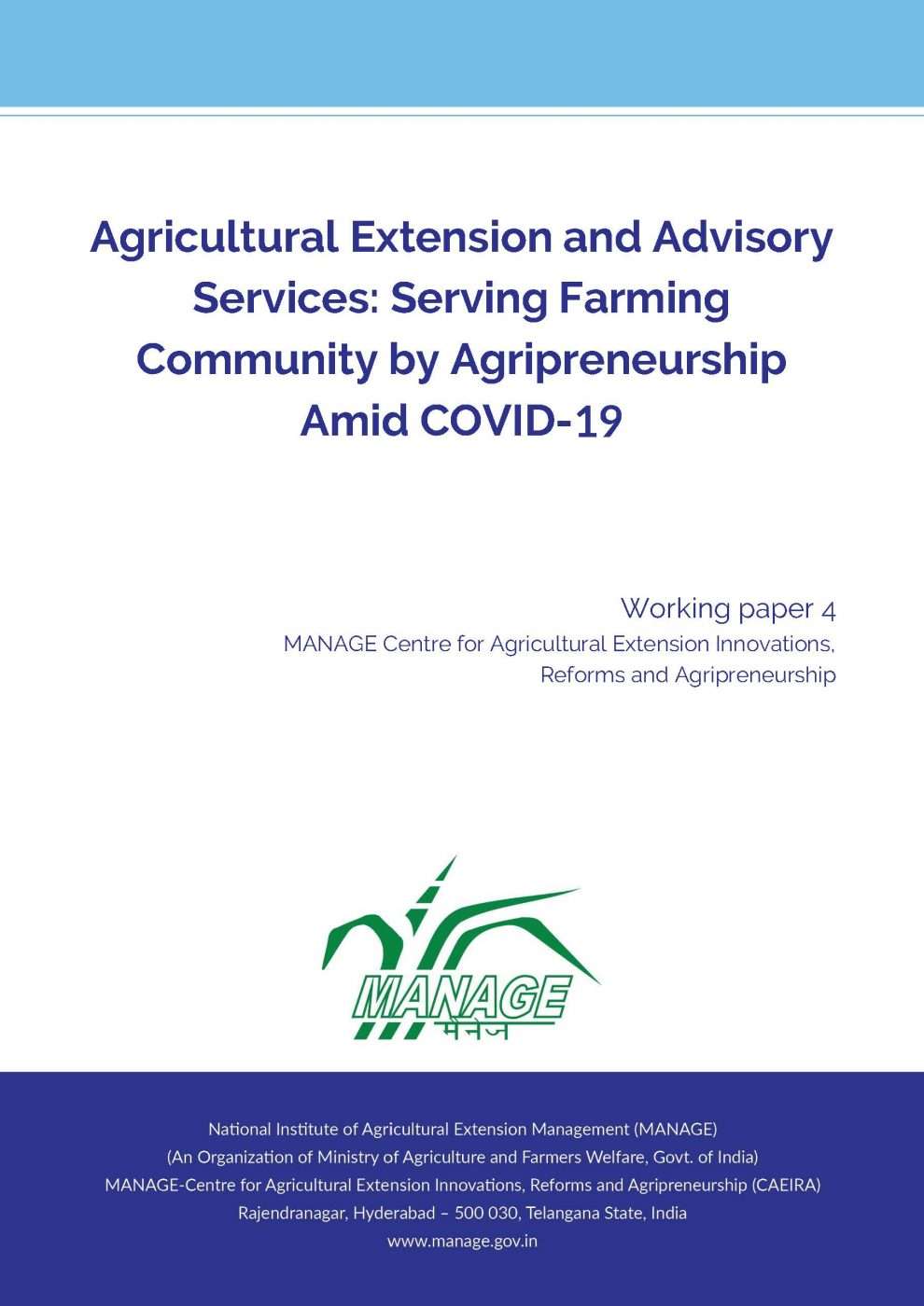 Agricultural Extension and Advisory Services: Serving Farming Community ...
