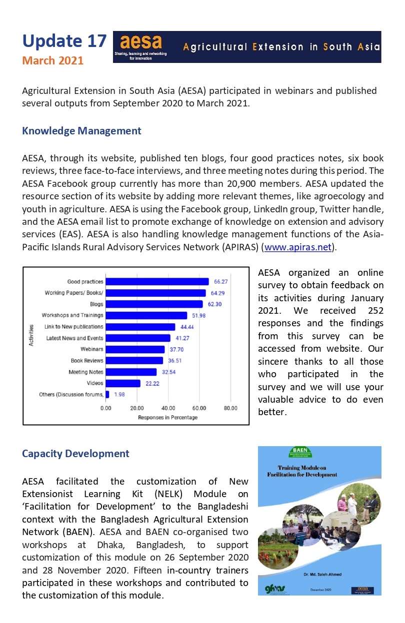 AESA Update 17 (March 2021) | AESA