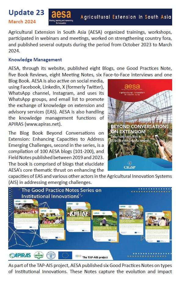 AESA Update 23 (March 2024) | AESA